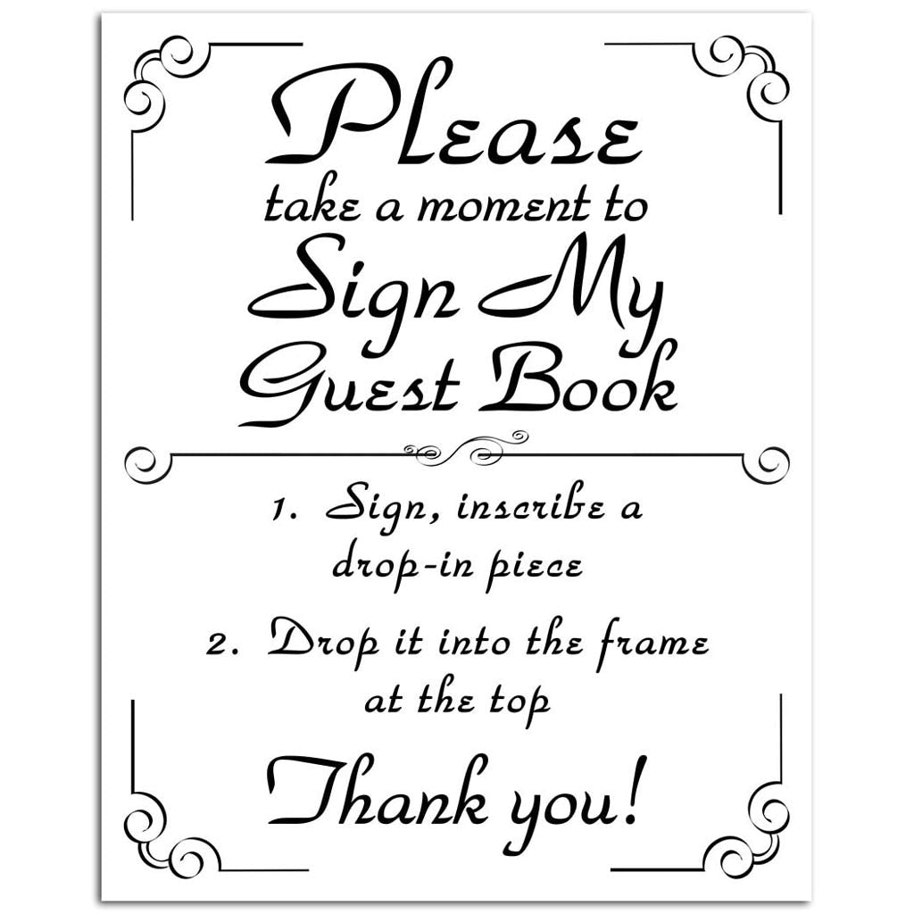 Deluxe Guest Book Sign – Wedding Guest Book Co.